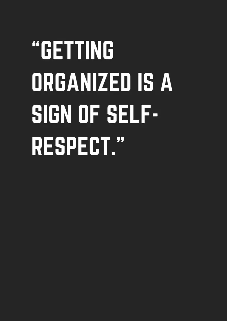 37 Quotes to FINALLY Organize Your Life - museuly