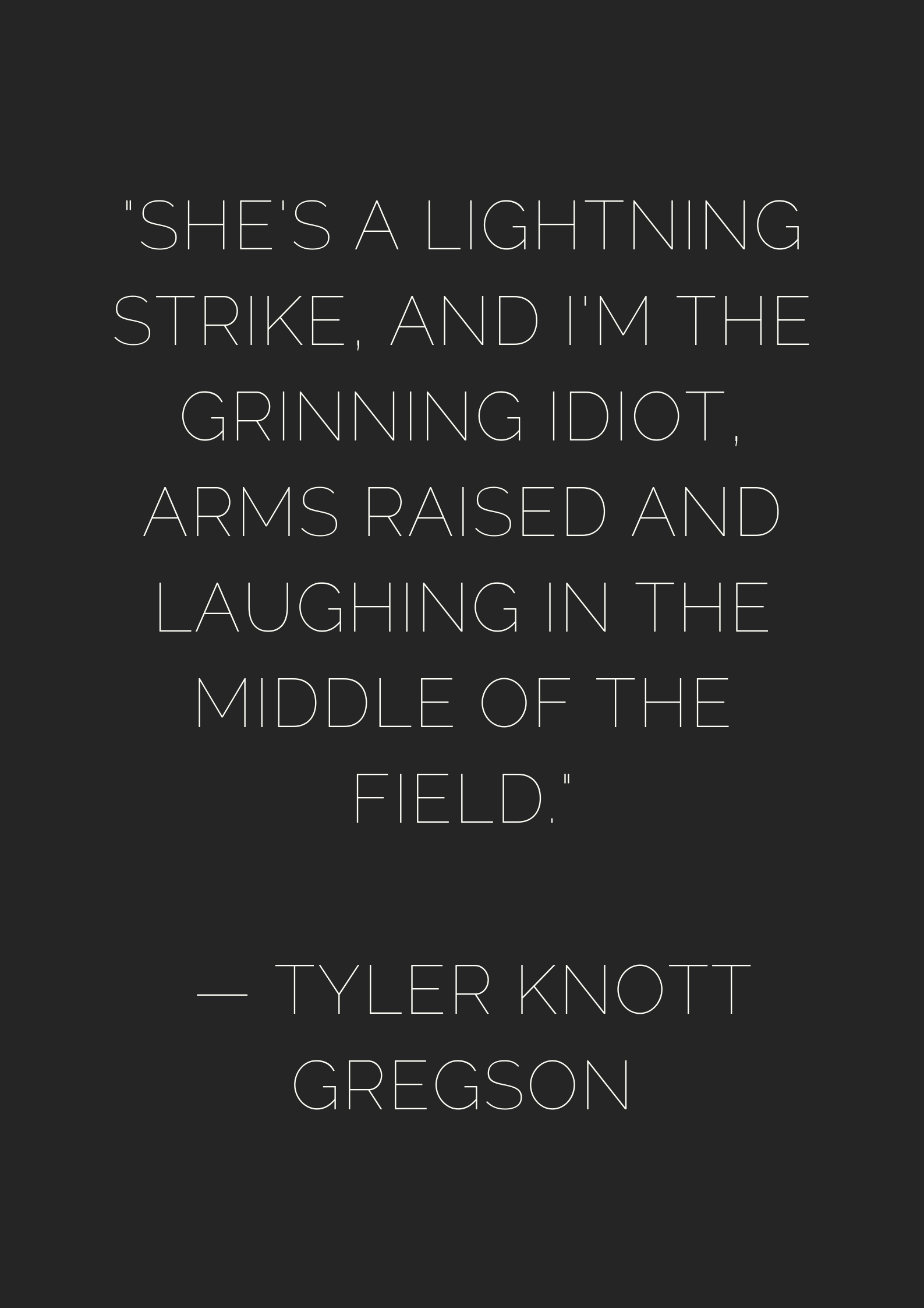 Tyler Knott - museuly